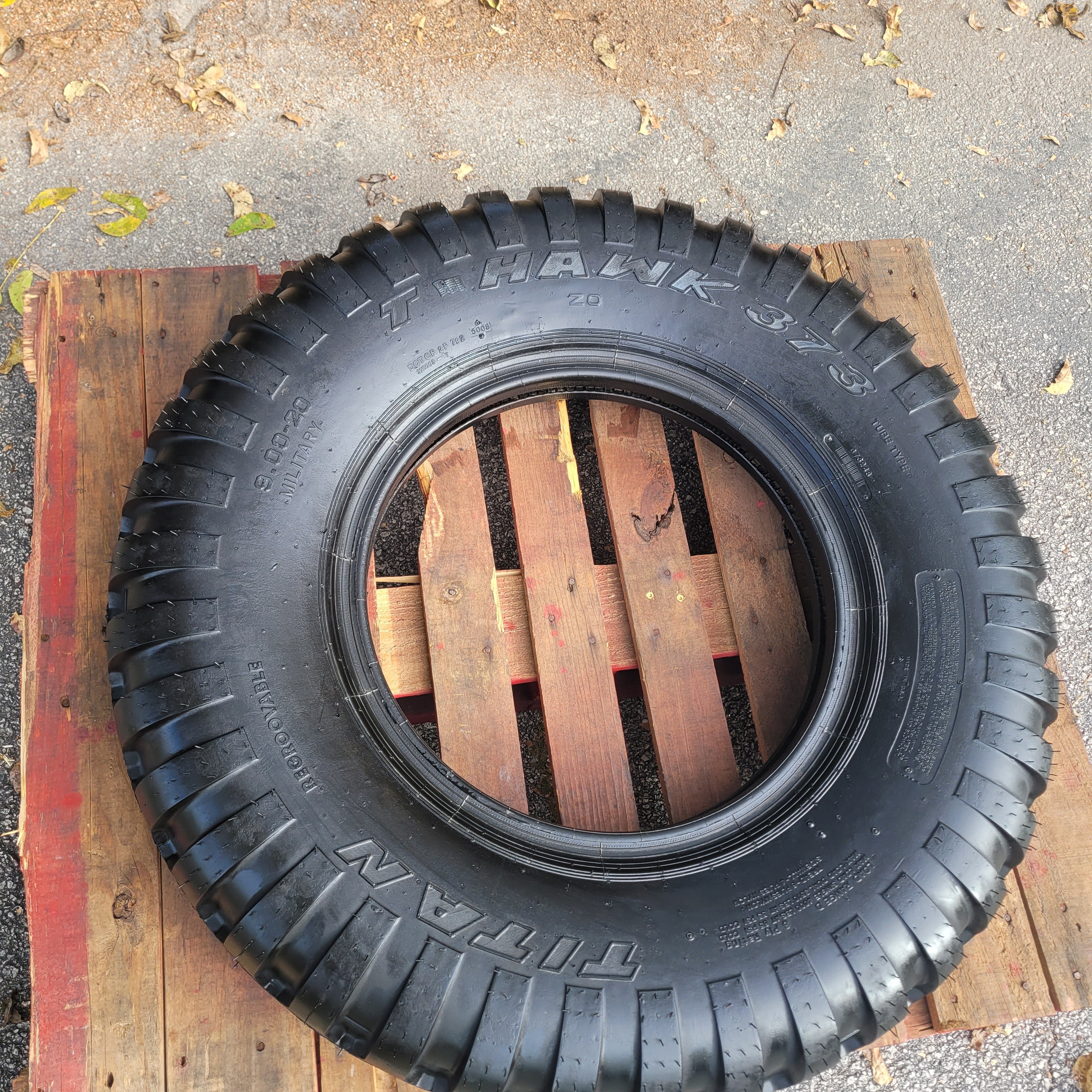 NEW MILITARY M35A2 2.5 TON TRUCK TIRE T-HAWK DEUCE & HALF TIRE 373 9.0 ...