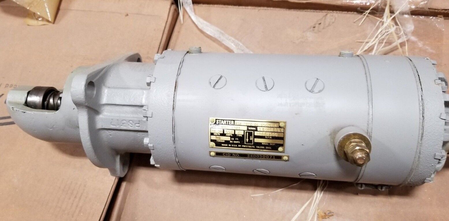 Prestolite 24V Starter 2920-00-856-1615 Military Truck Starter MBD4201 ...