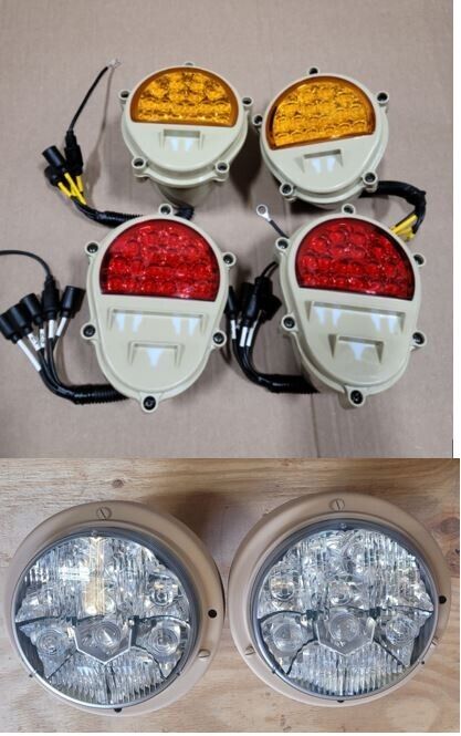 NEW LED HEADLIGHT LIGHT KIT TAN HMMWV BRAKE LIGHT TURN SIGNAL M998 HUM ...