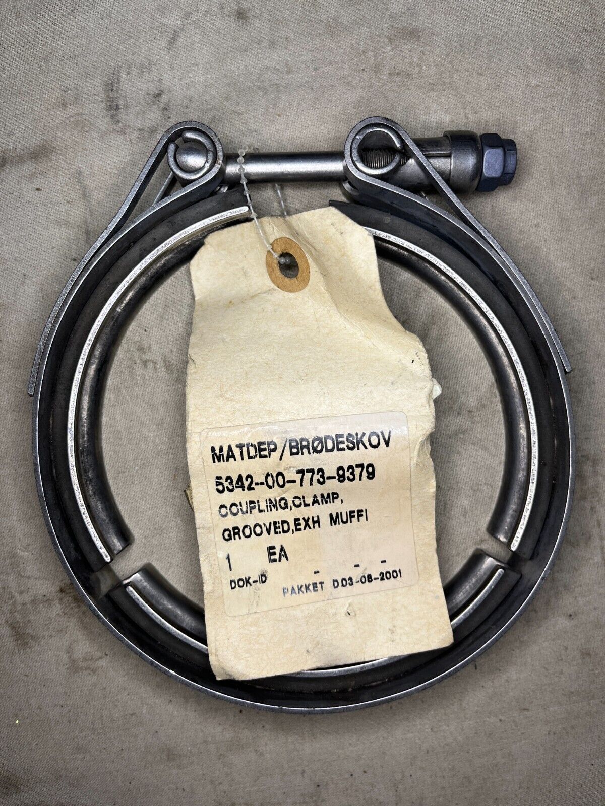 M548 & M548A1 10866272 GROOVED CLAMP COUPLING 54091-485SH 5342-00-773 ...