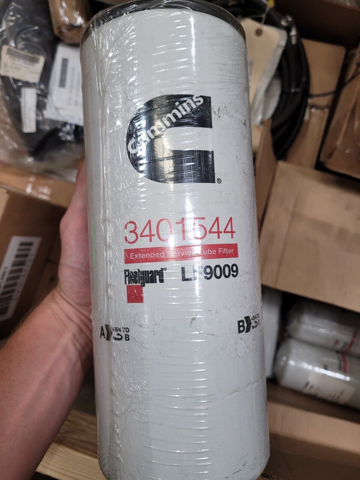 GENUINE CUMMINS FLUID FILTER ELEMENT, LUB OIL LF9009 3401544 4330-01-5 ...