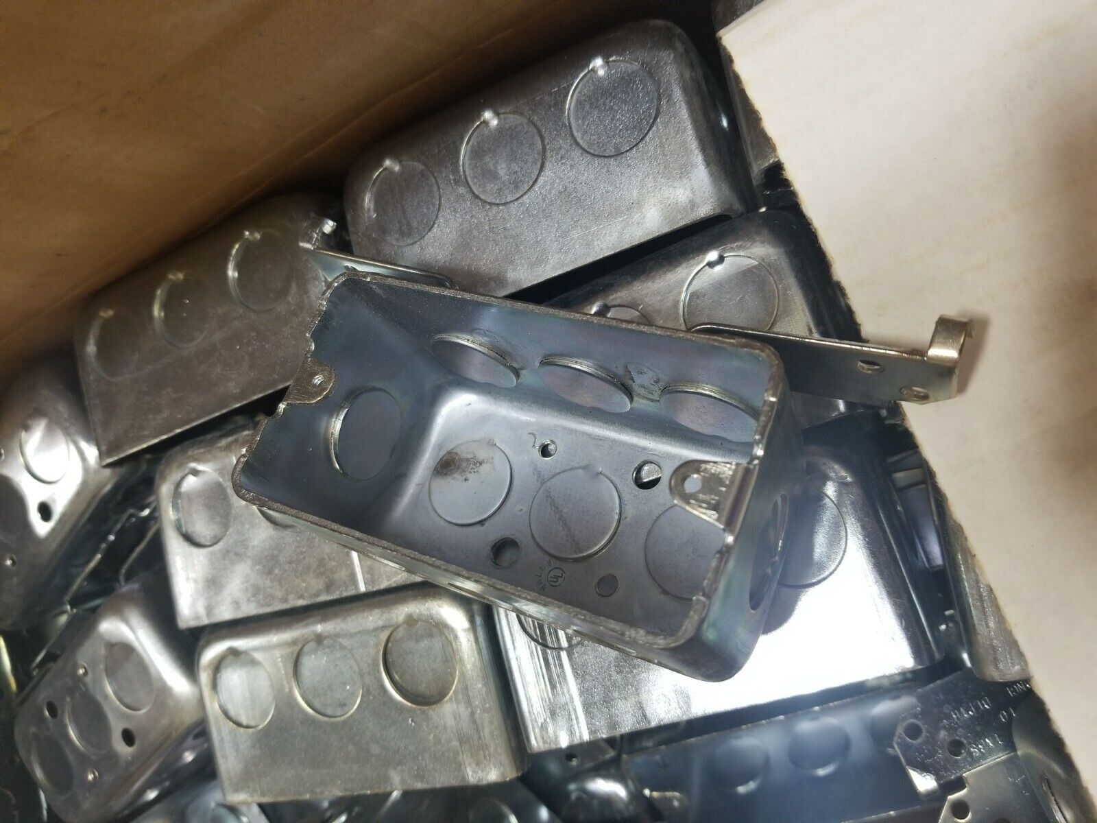 Stainless Steel 2-1/8 in. Deep Handy Box Bracket 202A 14.5 CU Inch Cap ...