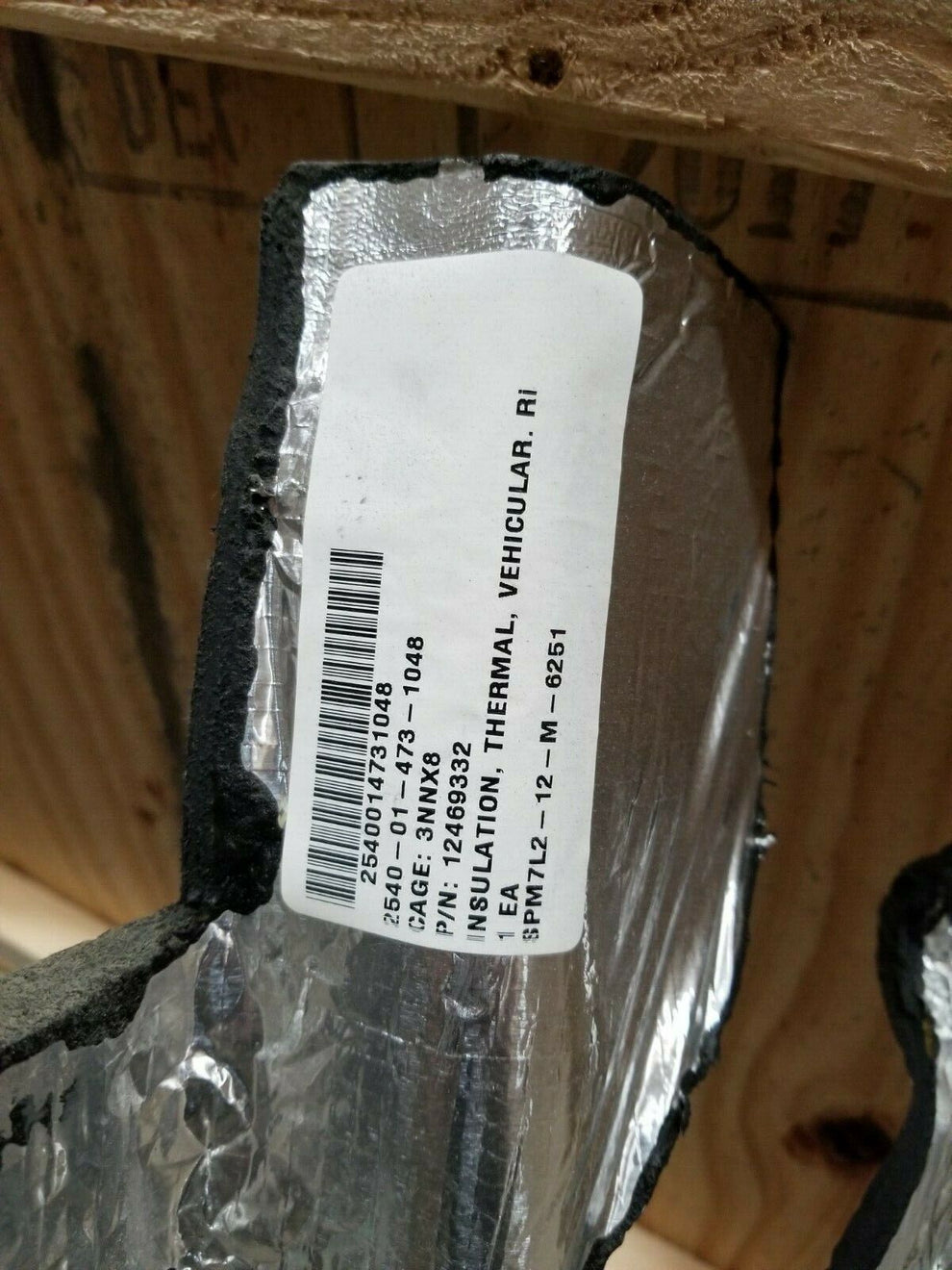 HMMWV Humvee M998 Insulation Vehicle Tunnel RH RCSK18046-1 2540-01-473 ...