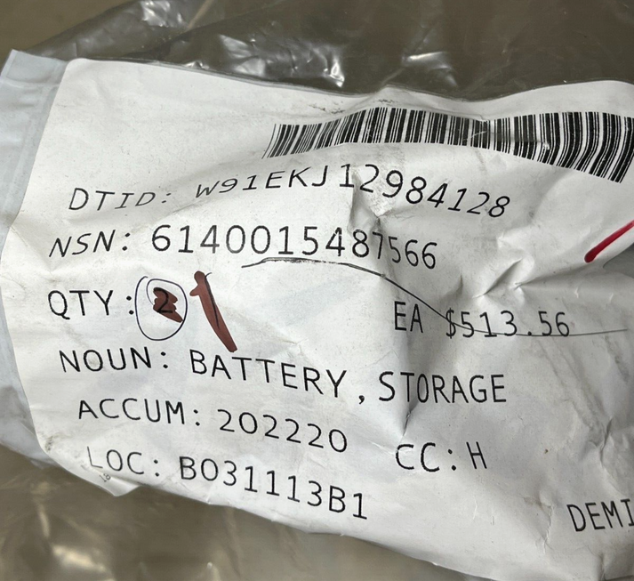 RADIO AN/PRC-152 FAMILY HARRIS 12041-2100-02 STORAGE BATTERY 6140-01-5 ...