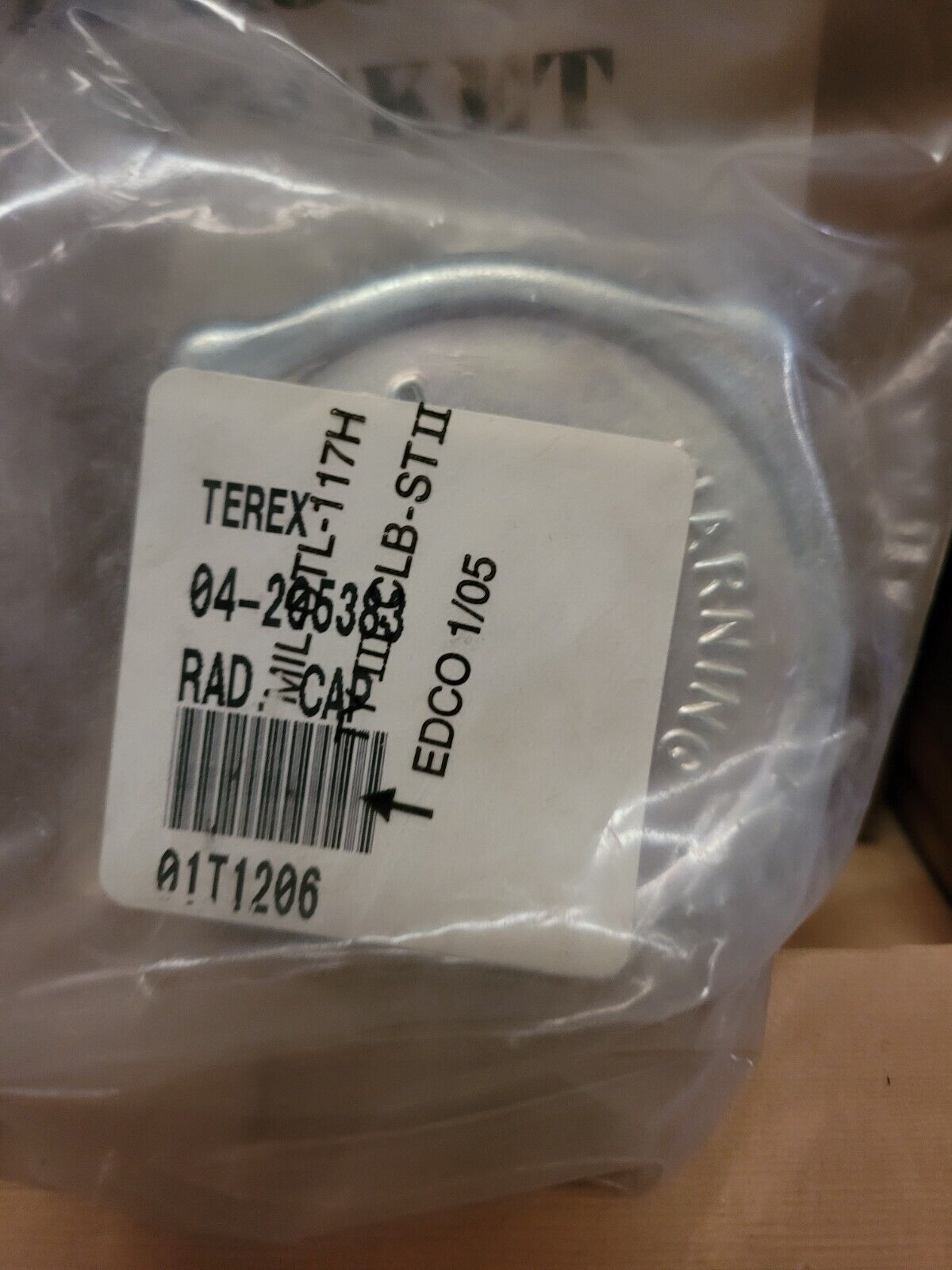 NEW TEREX 205383 74404 RADIATOR FILLER OPENING CAP NSN 2930-01-192-787 ...