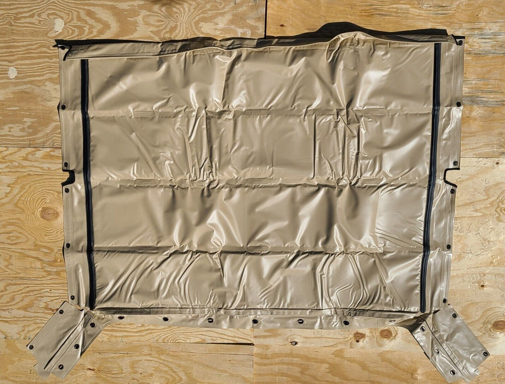 NEW HMMWV 4 Man TAN Soft Top Roof AND CURTAIN KIT Humvee M998 12340676 ...