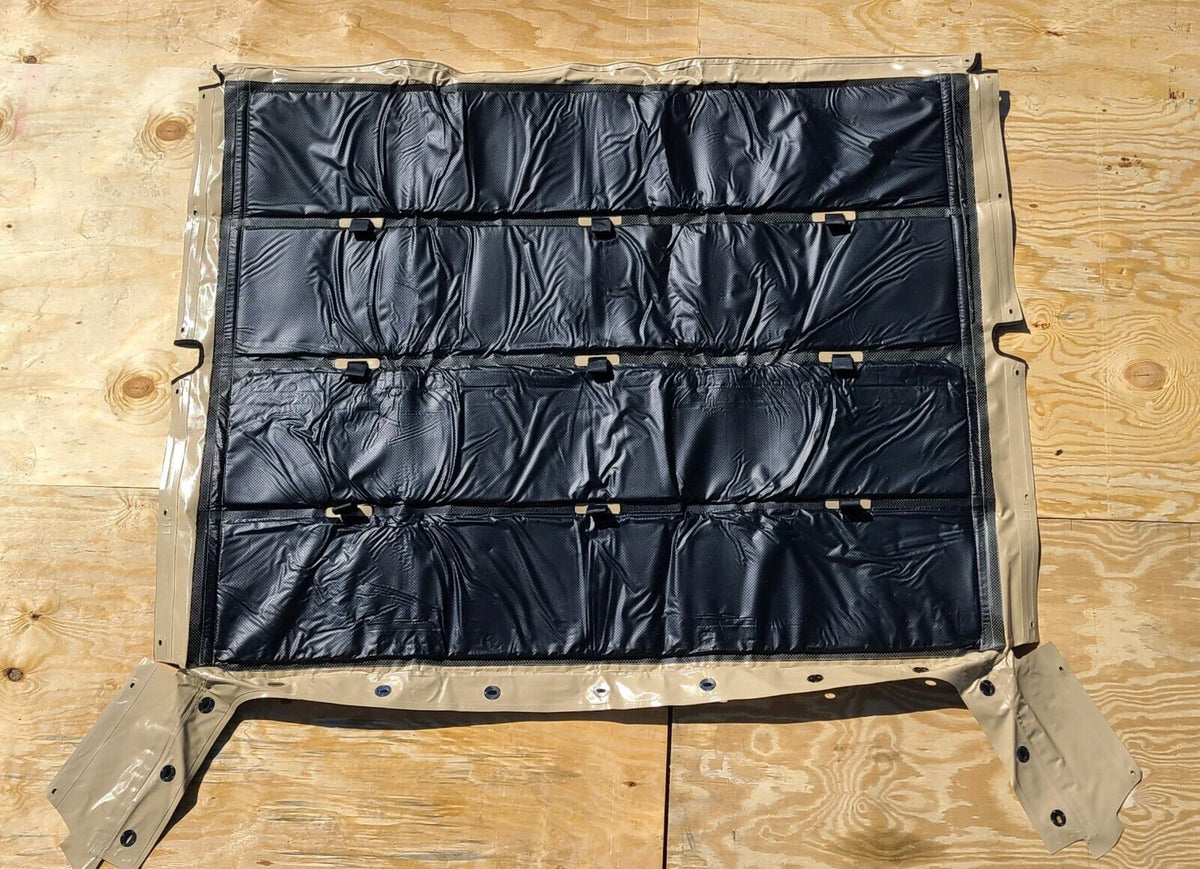NEW HMMWV 4 Man TAN Soft Top Roof AND CURTAIN KIT Humvee M998 12340676 ...