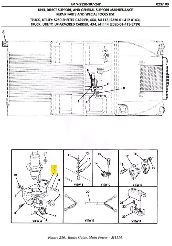 HMMWV HUMVEE M998 12340364 ANTENNA SUPPORT MOUNTING BRACKET SET / PAIR ...