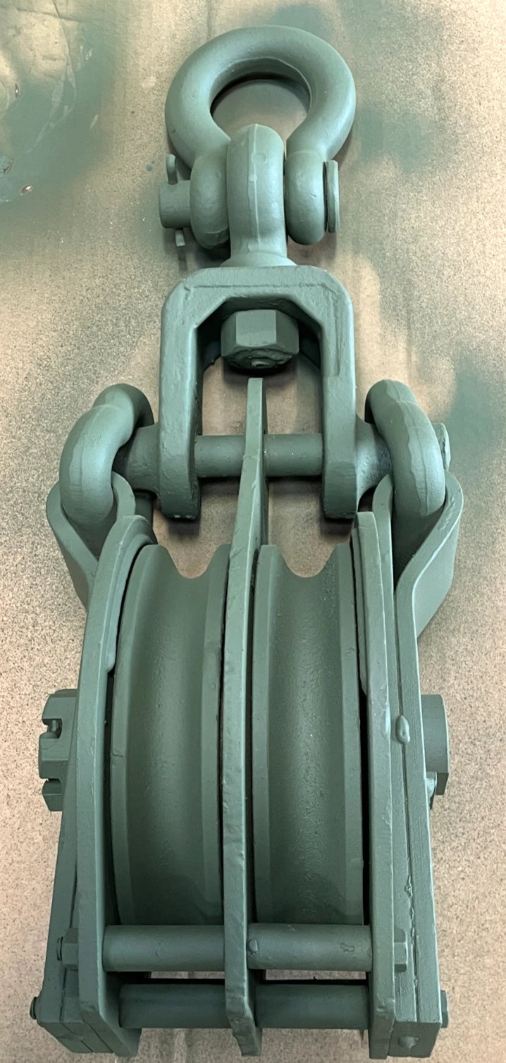 5/8 X 8 INCH DOUBLE SHEAVE SNATCH BLOCK 50,000 Pound Capacity 10884778 ...