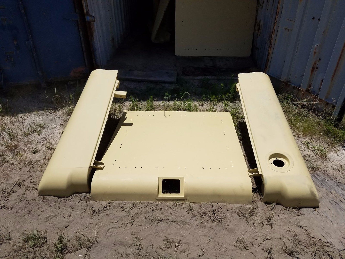 HMMWV HUMVEE M998 TAN HARD TOP Bundle Roof Panel Rear Hatch LH+RH HUMM ...