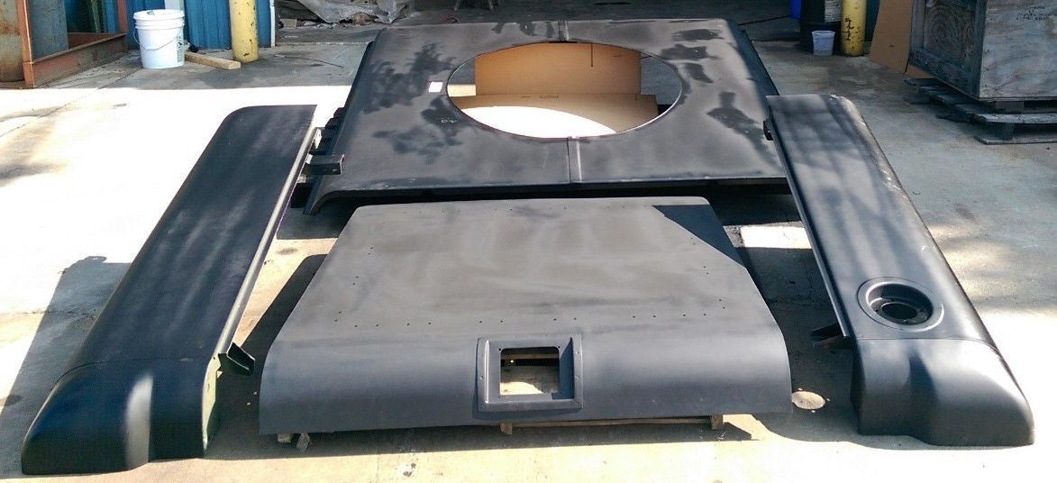 HMMWV HUMVEE M998 HARD TOP KIT Roof Panel,Rear Hatch SLANT BACK HUMMER ...