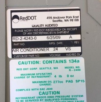 NEW RED DOT Air Conditioning Kit AC Military/Commercial HUMVEE, HMMWV ...