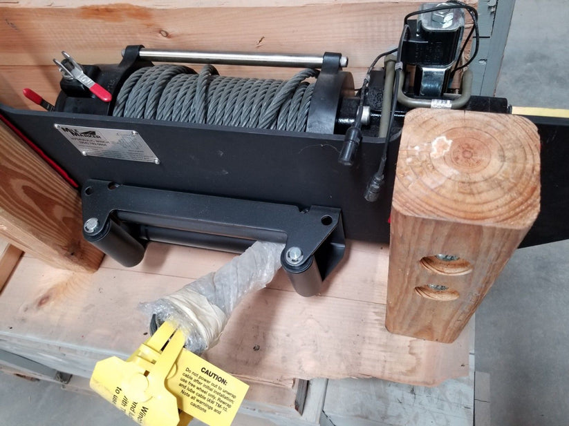 HMMWV HUMVEE M998 MILITARY TRUCK HYDRAULIC WINCH KIT HEAVY DUTY 10,500 ...