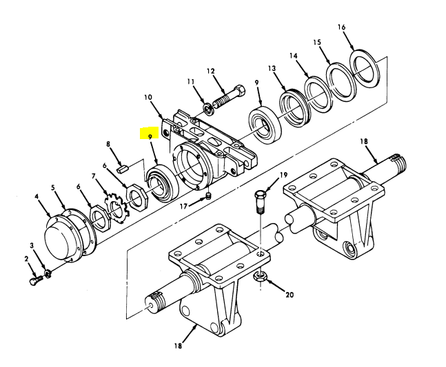 M35A2 | Tandem Axle Trunnion Tapered Bearing 3120-00-105-9923 11609331 ...